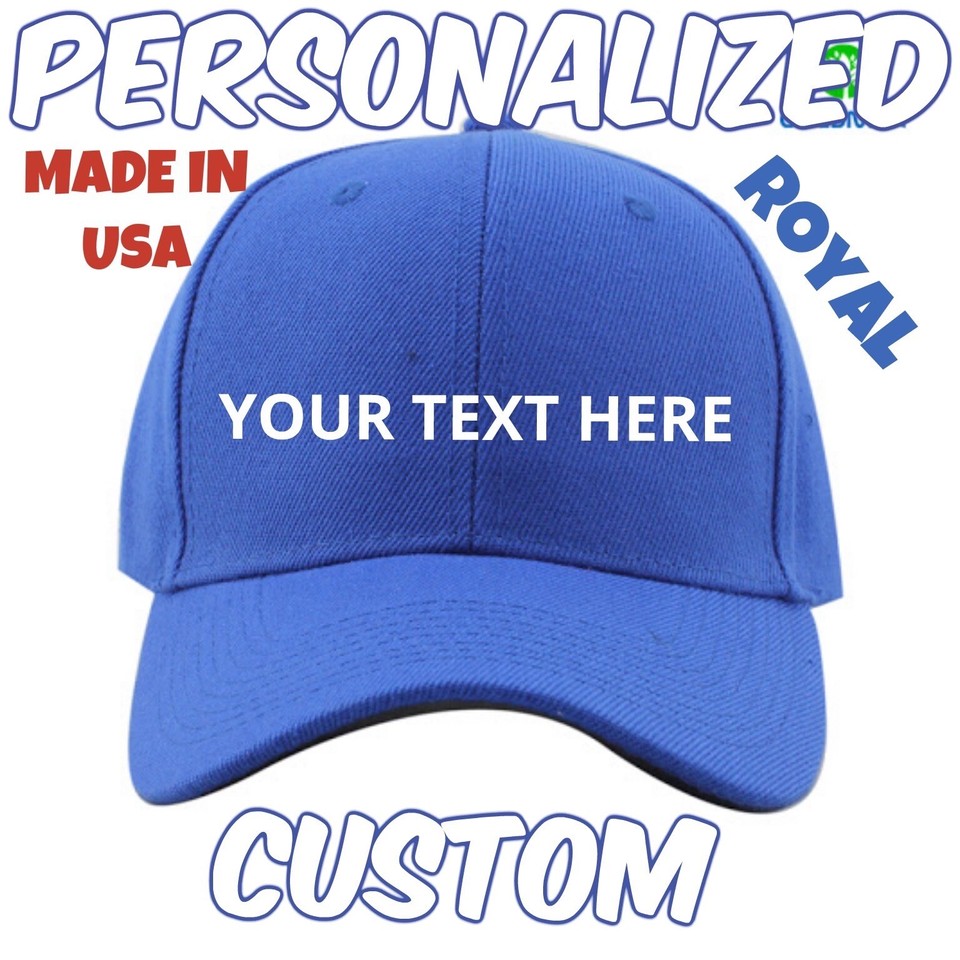 CUSTOM PERSONALIZED Multi Color EMBROIDERED Hats Design Your Own HAT ...
