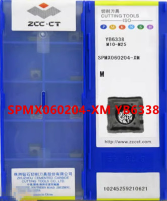 10pcs SPMX060204-XM YB6338 ZCC Cutting Tools CNC blade Carbide Inserts ...