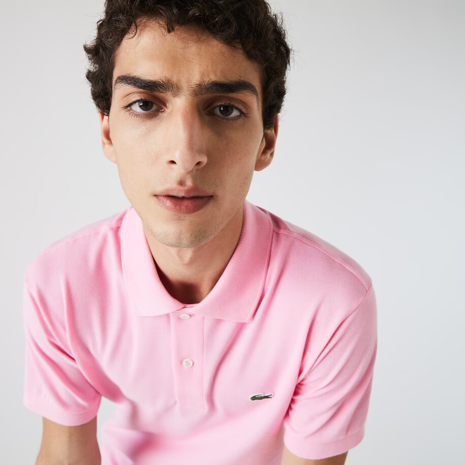 Lacoste Men's Original L.12.12 Petit Piqué Cotton Polo In Rose Pink | eBay