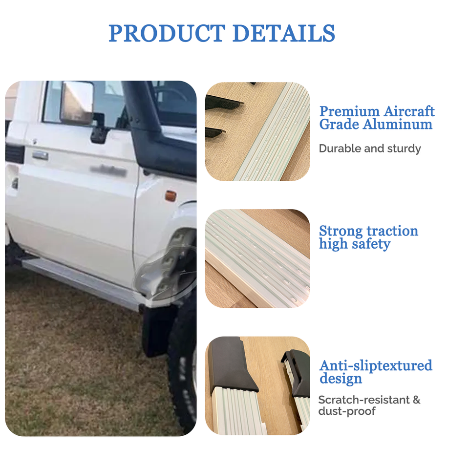 Running Board Side Steps Fits For Toyota Land Cruiser 70 Series LC70 ...