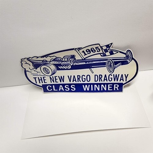Vargo Dragway Vintage Style DECAL, Vinyl car STICKER, racing, 1965 ...