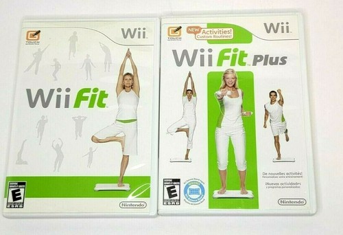 Nintendo Wii Fit Disk, Case & Booklet & Wii Fit Plus Disk, Case Only ...