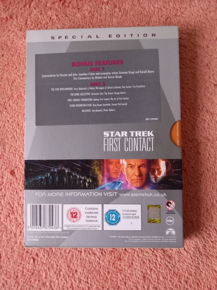 Star Trek First Contact DVD Special Edition 2 Disc Set | eBay UK