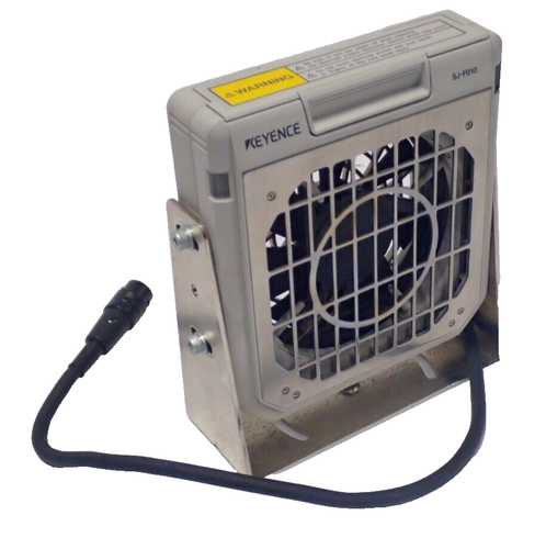 KEYENCE SJ-F010 STATIC ELIMINATION BLOWER MAIN UNIT IN 24Vdc OUT ±7kV ...