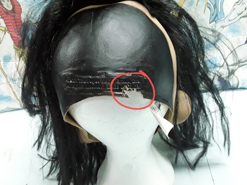 Vintage 2001 Halloween Mask The Paper Magic Group Monk Hobo Funny Scary ...