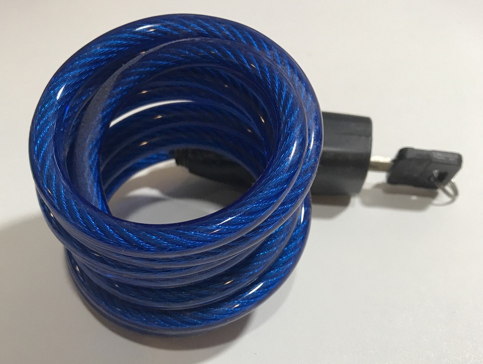 New Master Bike Lock With Key 6ft Cable | eBay