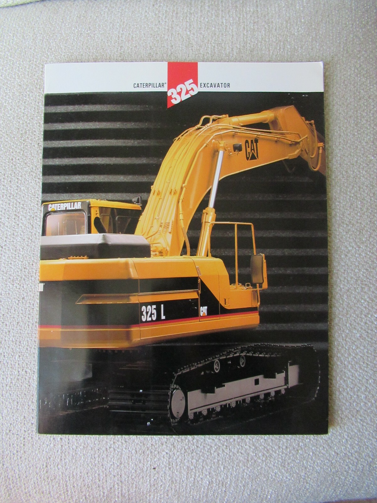 1991 CAT Caterpillar 325 325L excavator brochure large format 9x11.5 ...