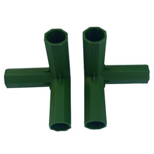 2pcs Durable Plastic 16mm Greenhouse PVC Building Fittings Frame ...