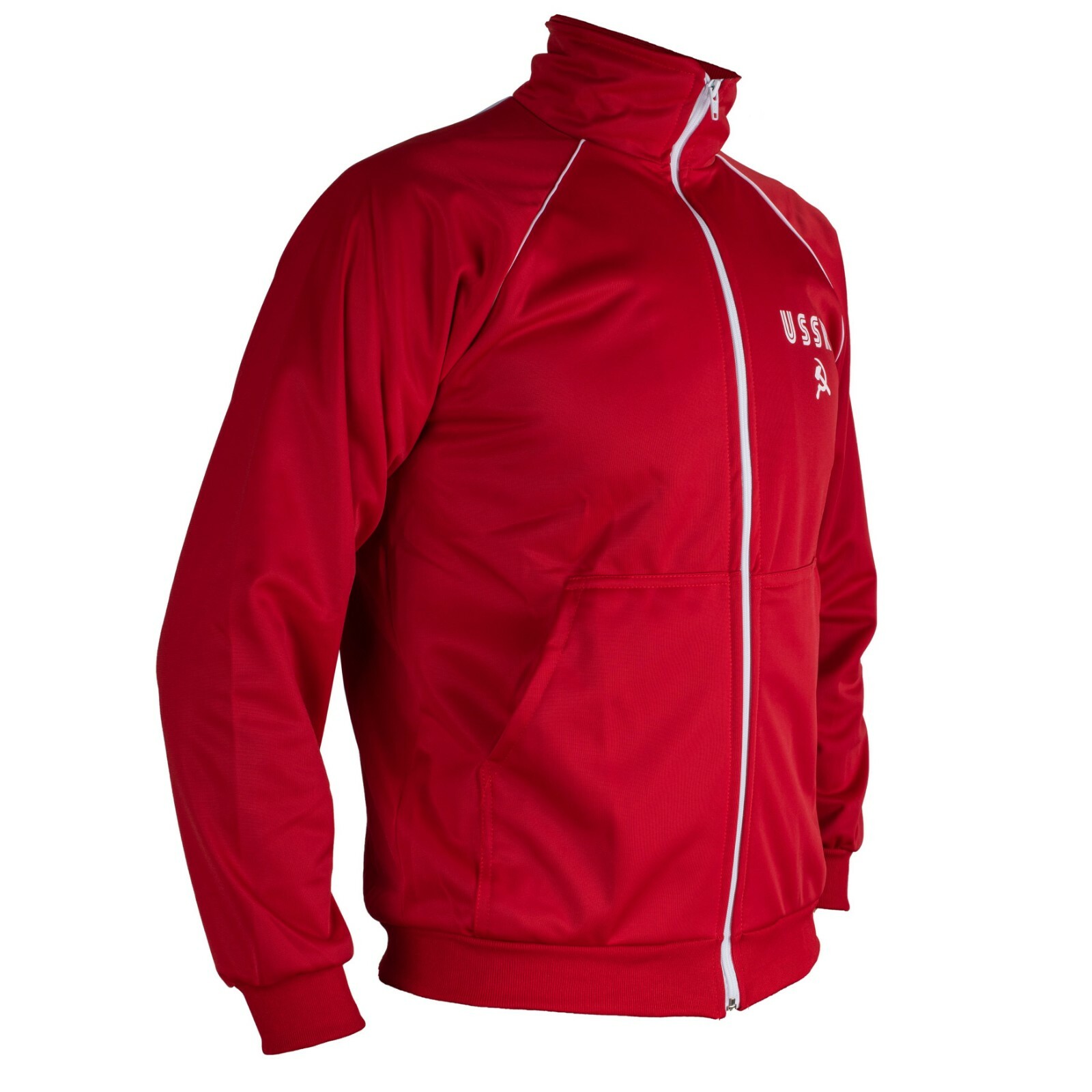 USSR Soviet Union CCCP Retro Outdoor Jacket Tracksuit Zipped Jumper ...