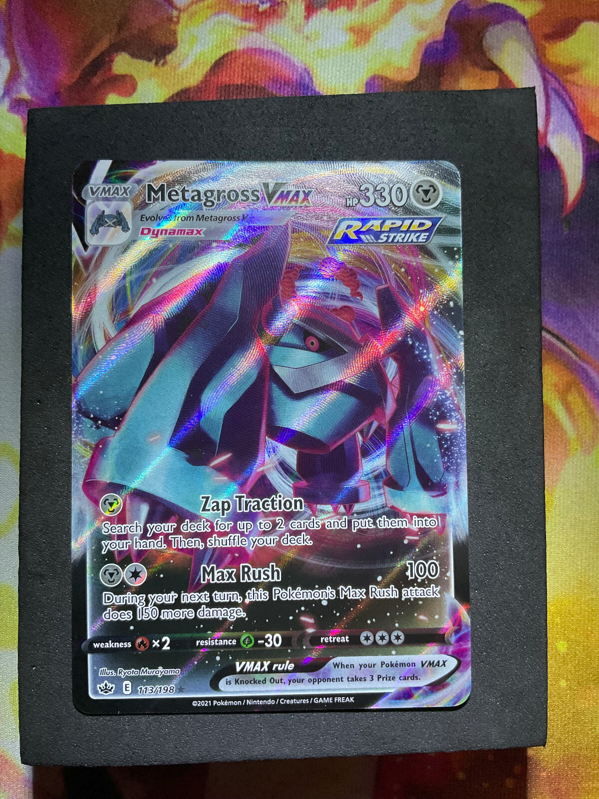 Pokémon TCG Metagross VMAX Chilling Reign 113/198 Holo Ultra Rare | eBay
