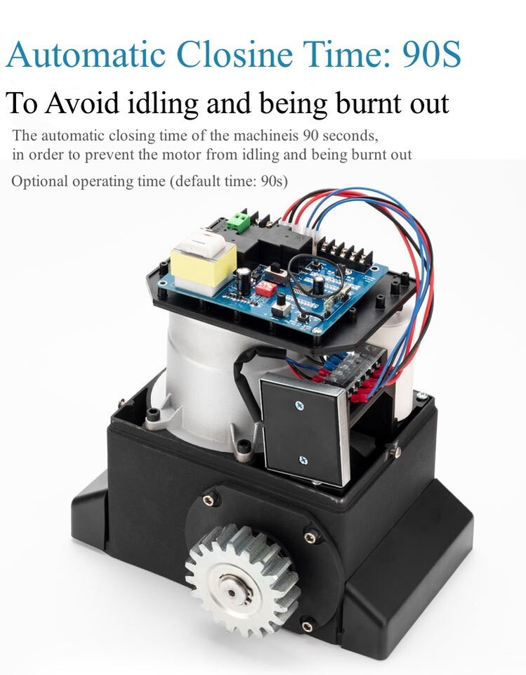 1800KG Sliding Gate Opener Automatic Electric Driveway Motor Kit + 6m ...