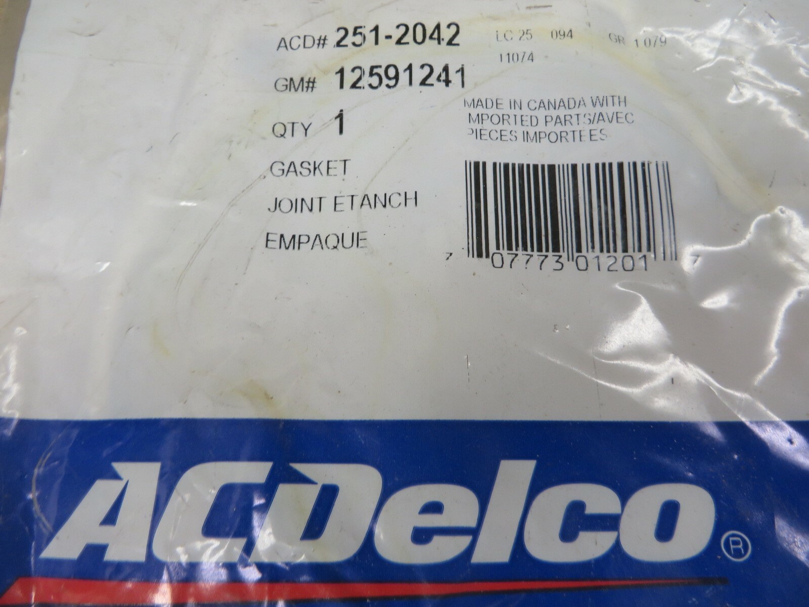 OEM # 12591241 # 251-2042 GM General Motors AC DELCO OEM new Water Pump ...