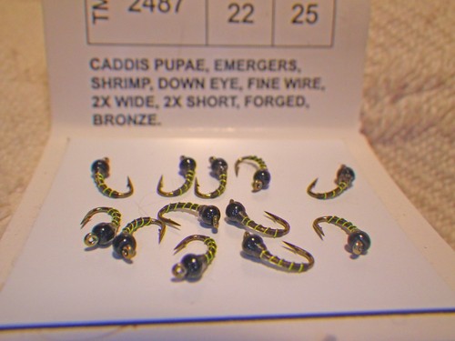 Tungsten EPOXY Zebra Midge Olive Chart Fly Fishing Flies Trout Flies ...