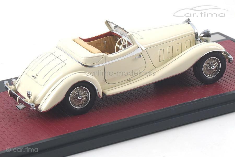 Delage D8S De Villars Roadster 1933 - White - Matrix Scale Models - 1 ...
