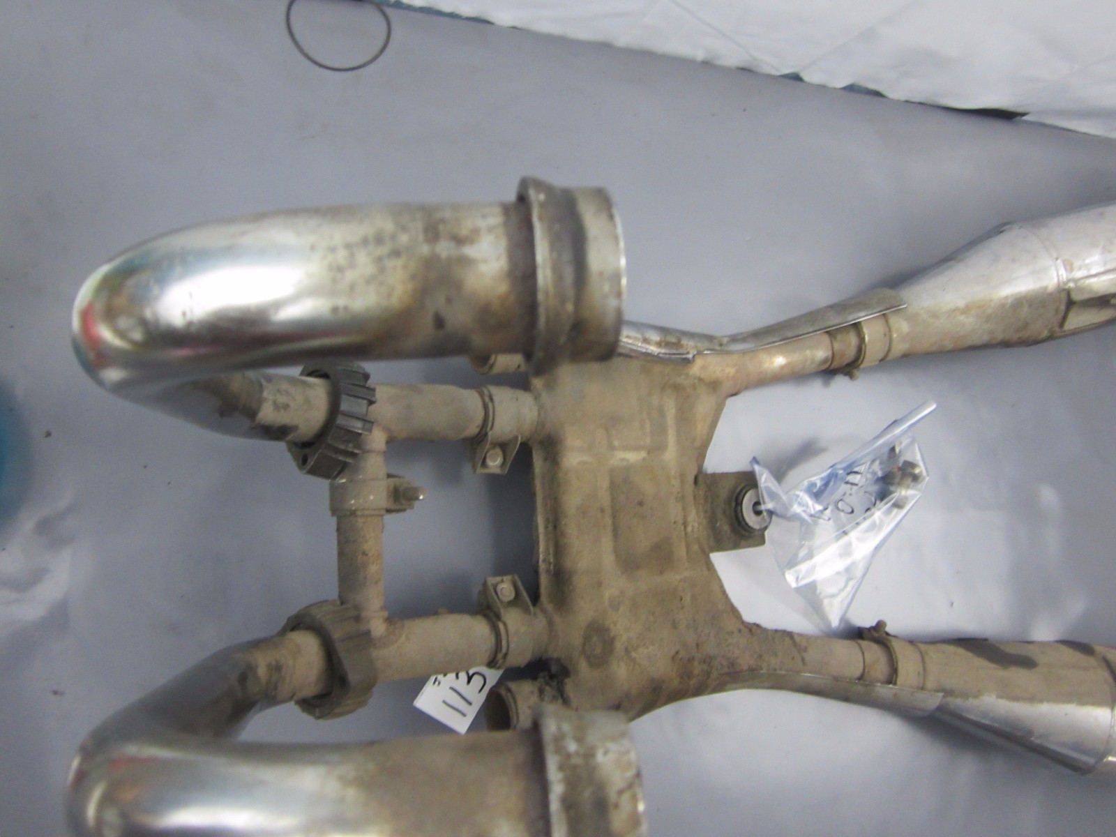86 YAMAHA RADIAN YX600 YX 600 1986 STOCK EXHAUST SYSTEM HEADERS ...