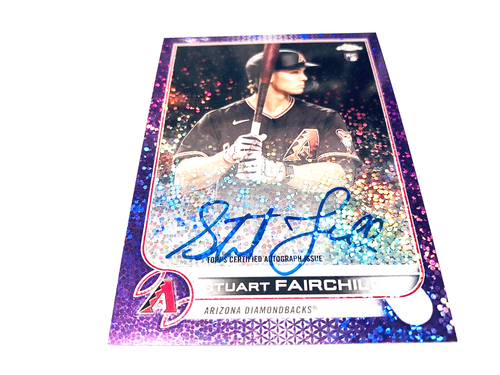 Stuart Fairchild 2022 Topps Chrome Purple Sparkle Refractor RC ...