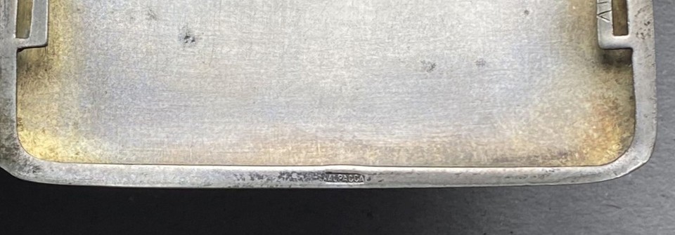 Zigarettenetui PLM Flieger Olt Fritz Otto Bernert mit Gravur "Dem ...