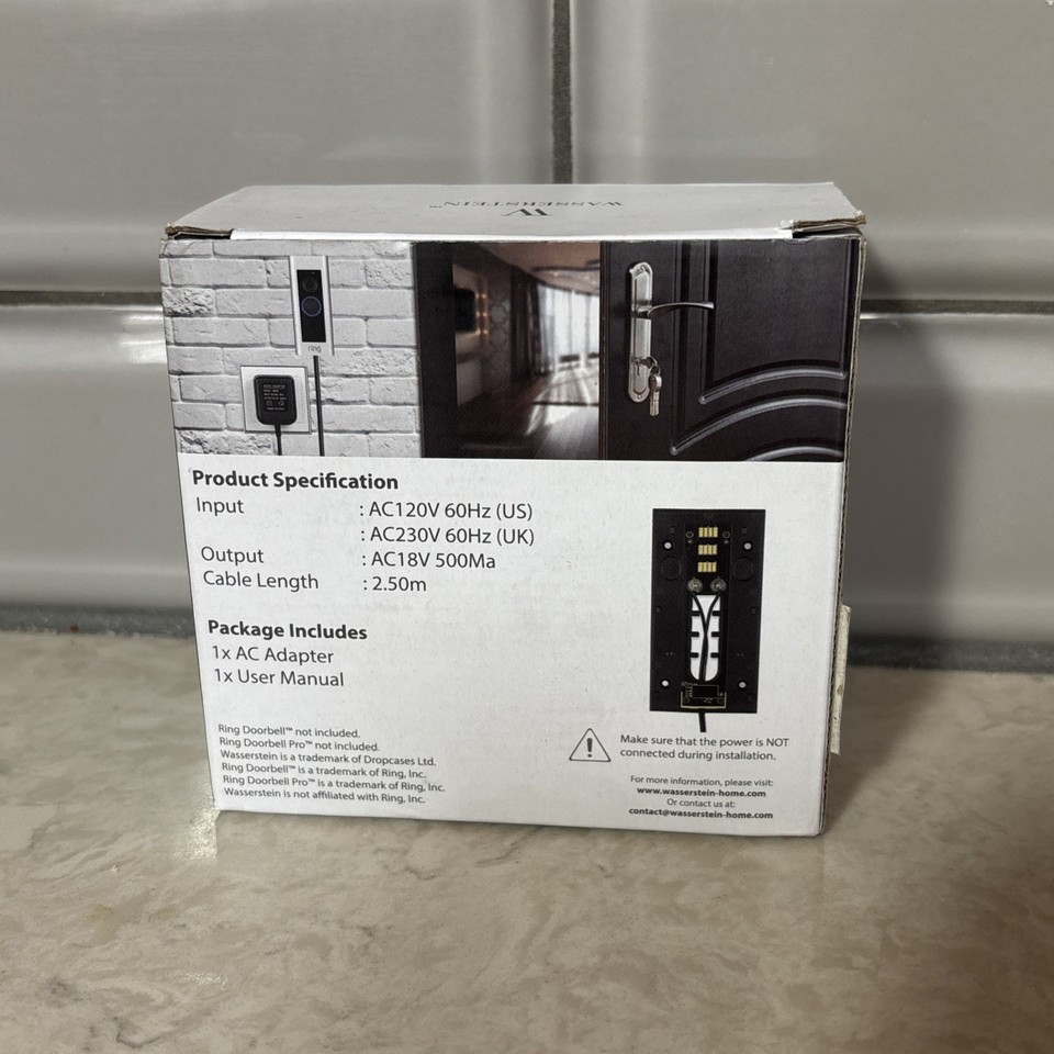 2 for 1! Power Supply Adapters for Ring Video Doorbell, Ring Video ...
