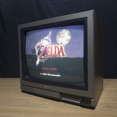 Hitachi 20" CT-2260 1988 Woodgrain AV Color CRT TV | eBay