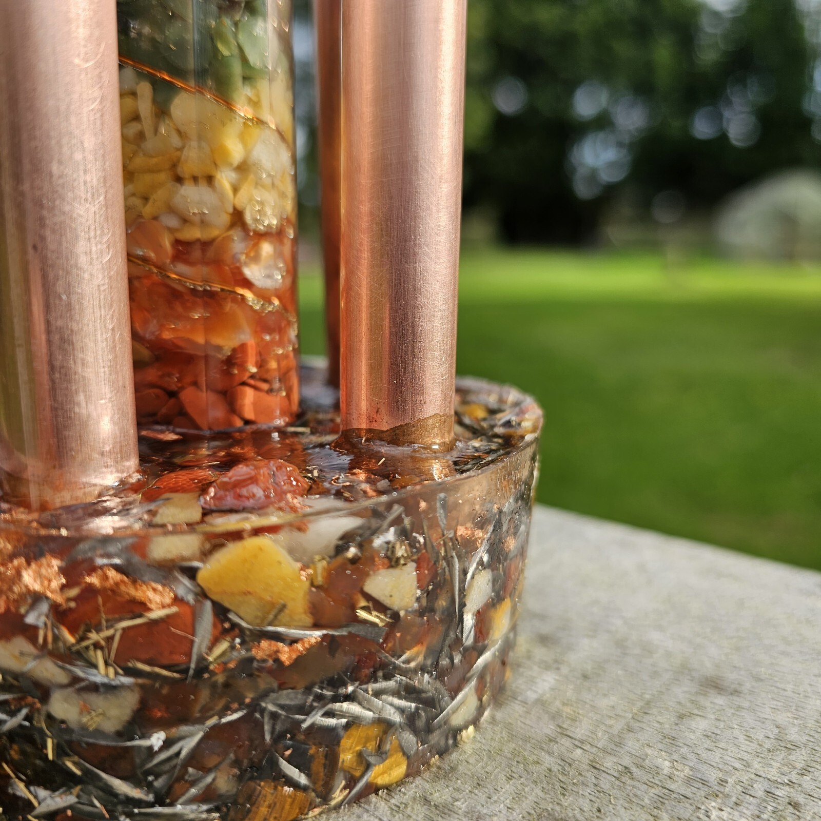 Chakra Cloudbuster Chembuster 5 Pipe Orgonite Gemstone Orgone Energy ...