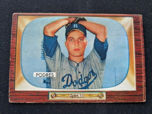 1955 Bowman Baseball Card # 97 Johnny Podres - Brooklyn Dodgers (VG) | eBay