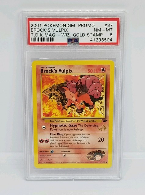 Rare Gold Stamped Vulpix Pokemon Card WOTC Original Exclusive T.D.K ...