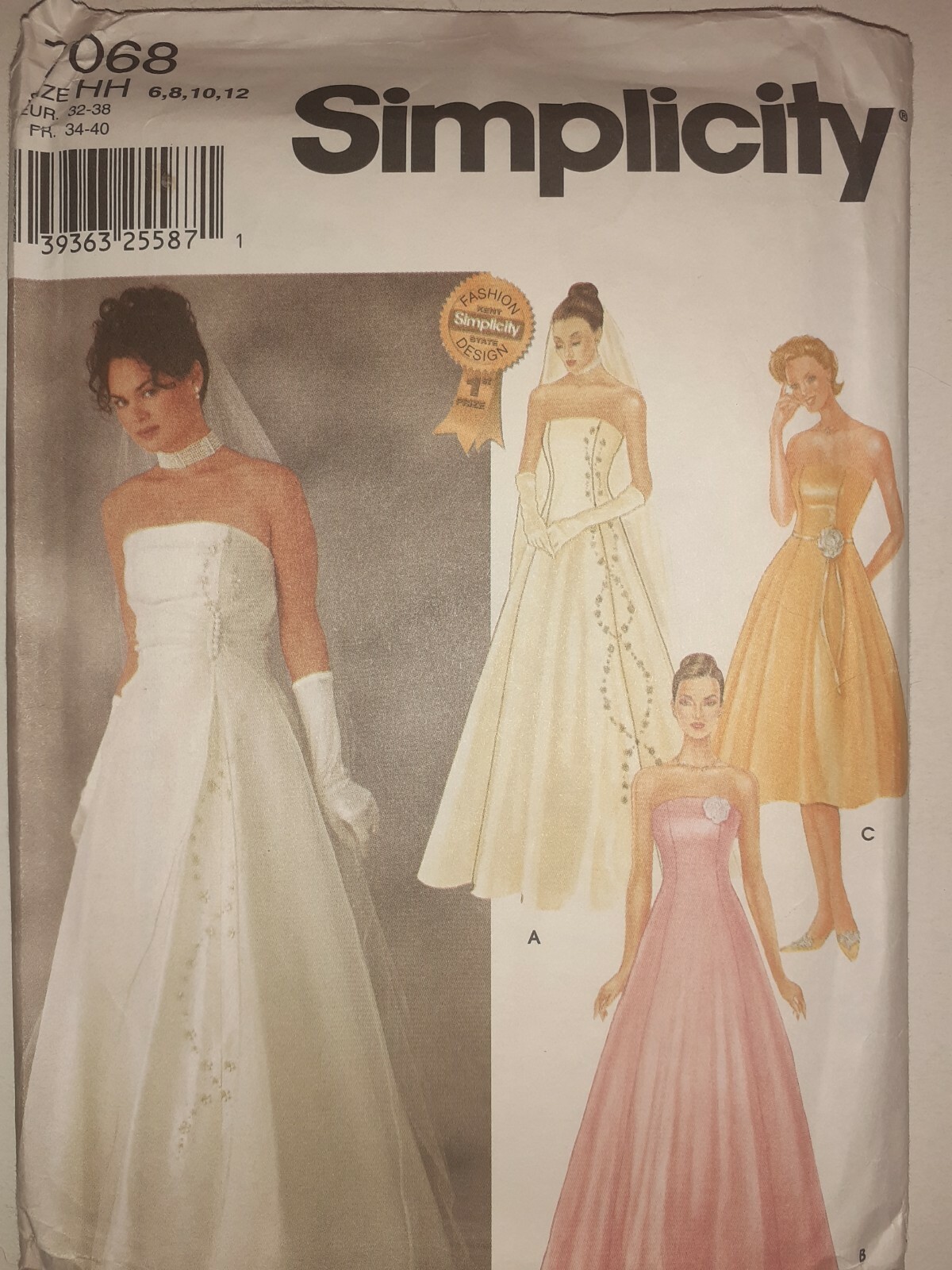 Strapless Dress Sewing Pattern