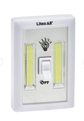 Litezall COB Wireless LED Light Switch 200 Lumens Nightlight | eBay