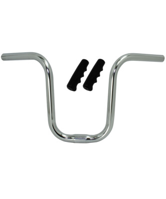 OG Lowrider U Handlebar 9" Chrome & Black Kraton Rubber Grips | eBay