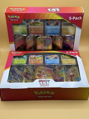 Pokemon 151 Tins Two Box Set (10 Mini Tins) Costco Bundle Factory ...
