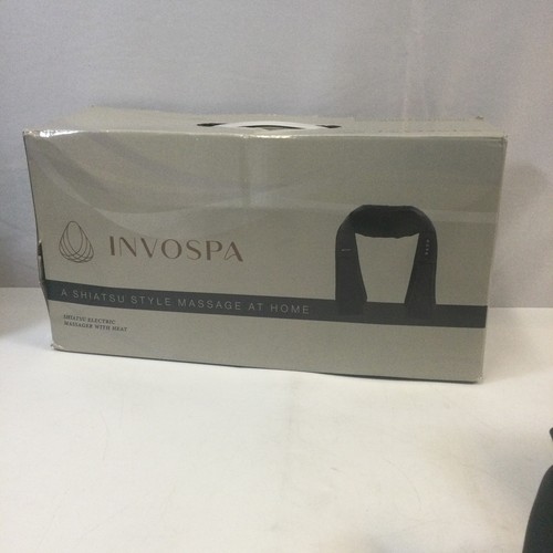 InvoSpa Black Blue Deep Tissue Kneading Shiatsu Electric Massager With ...