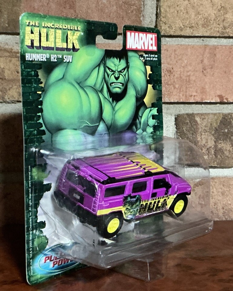 MARVEL INCREDIBLE HULK HUMVEE & HUMMER H2 SUV DIE-CAST RARE FIND | eBay