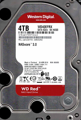WD40EFRX-68N32N0 DCM: n/a WESTERN DIGITAL SATA 4TB WCC7 APR 2019 | eBay
