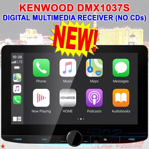 Kenwood DMX1037S 10.1" High Definition Car Stereo Receiver - Black for ...
