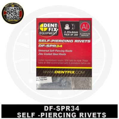 Dent Fix DF-SPR34 3.3mm x 4mm Self-Piercing Rivets Box of 200pcs | eBay