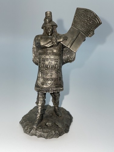 THE NOBLE AMERICANS TLINGIT PEWTER FIGURINE FRANKLIN MINT Pewter ...