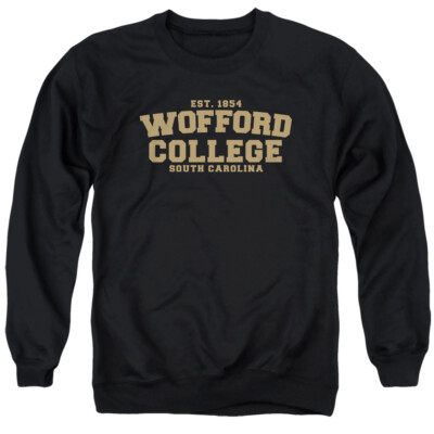 Wofford College Adult Crewneck Sweatshirt Circle Logo, Black, S-3XL | eBay