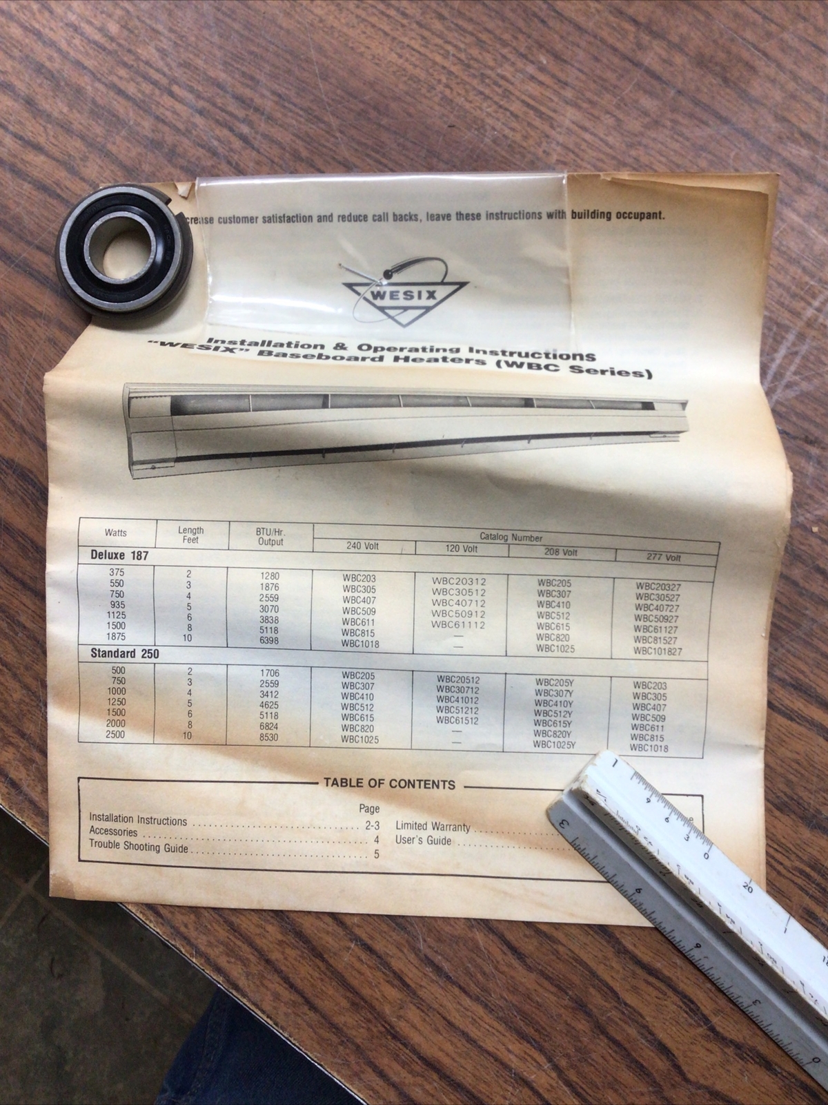 WESIX Vintage Baseboard Heater WBC307 (CT3) | eBay