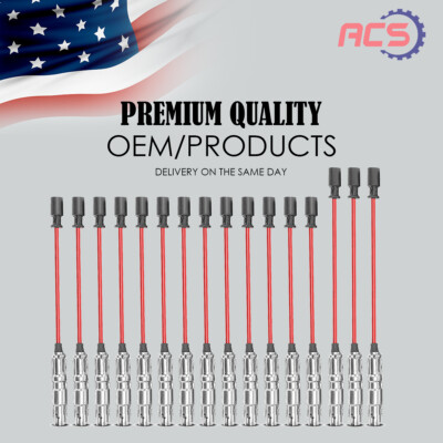 16X Spark Plug Wire OEM For Mercedes-Benz C CLK E G ML SLK SW05 V8 ...