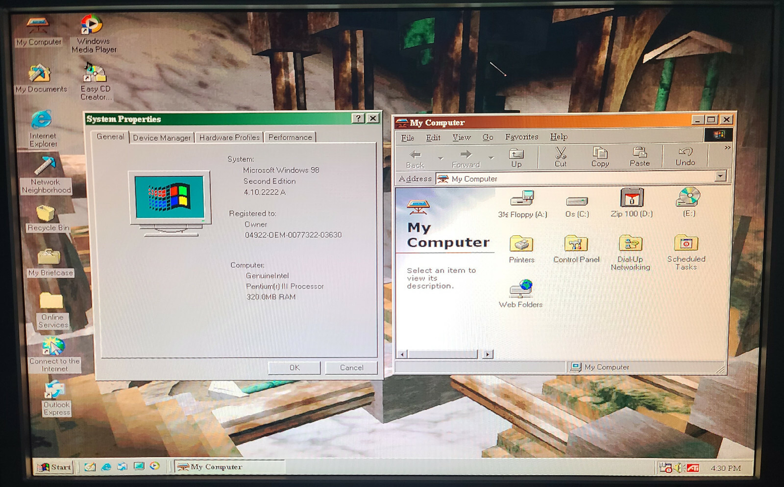AOpen Custom PC + Pentium III 450MHz + 320MB + 8.4GB + Windows 98SE ...
