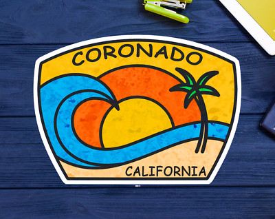 Coronado California Decal Sticker 3.75" x 2.75" Vinyl | eBay