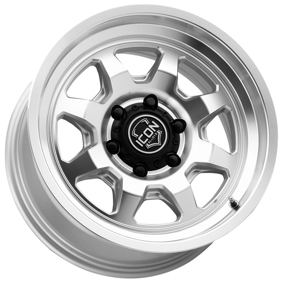 (Set of 4) Icon Alloys Nuevo 17x8.5 5x4.5" +0mm Silver Wheels Rims 17 ...