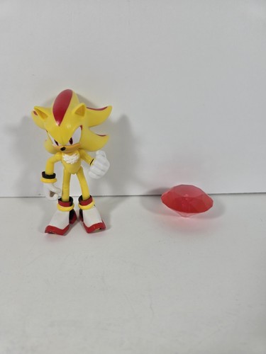Super Shadow Jakks Pacific 4" Red Chaos Emerald Action Figure Sonic The ...