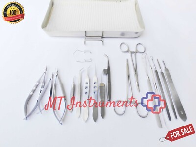 Eye Cataract Surgery Set of 17 Pcs With Box Ophthalmic Surgery ...