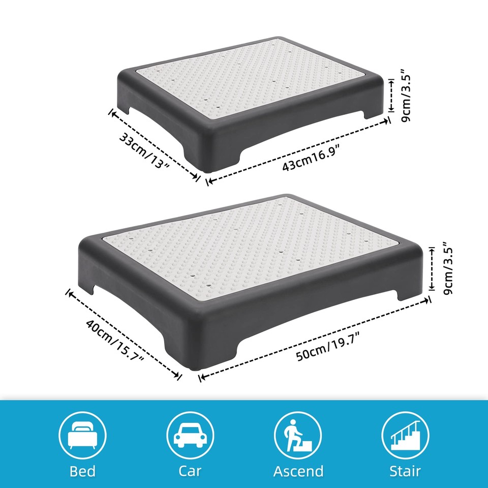 Outdoor Step Stool for Adults Mobility Step Non-Slip Safety Bed Step ...