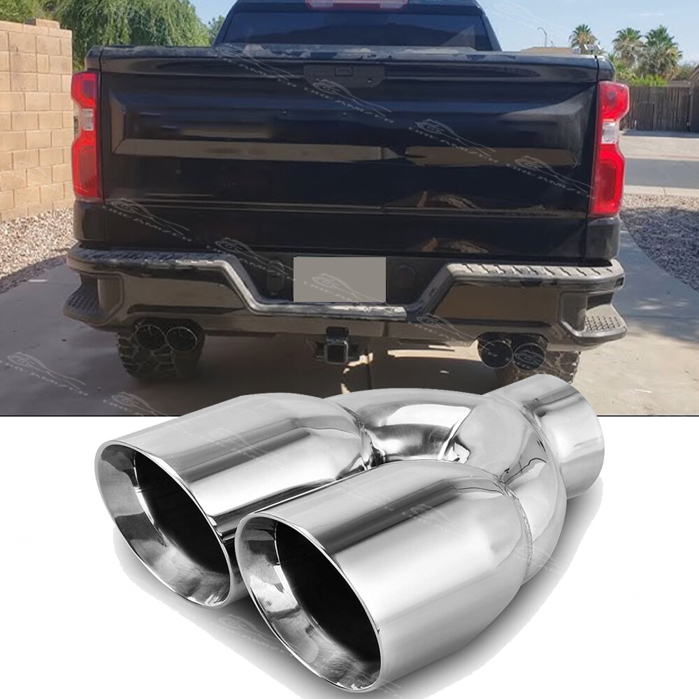 Truck Dual Exhaust Tips BANKS MONSTER DUAL EXHAUST 2014 19 DODGE RAM
