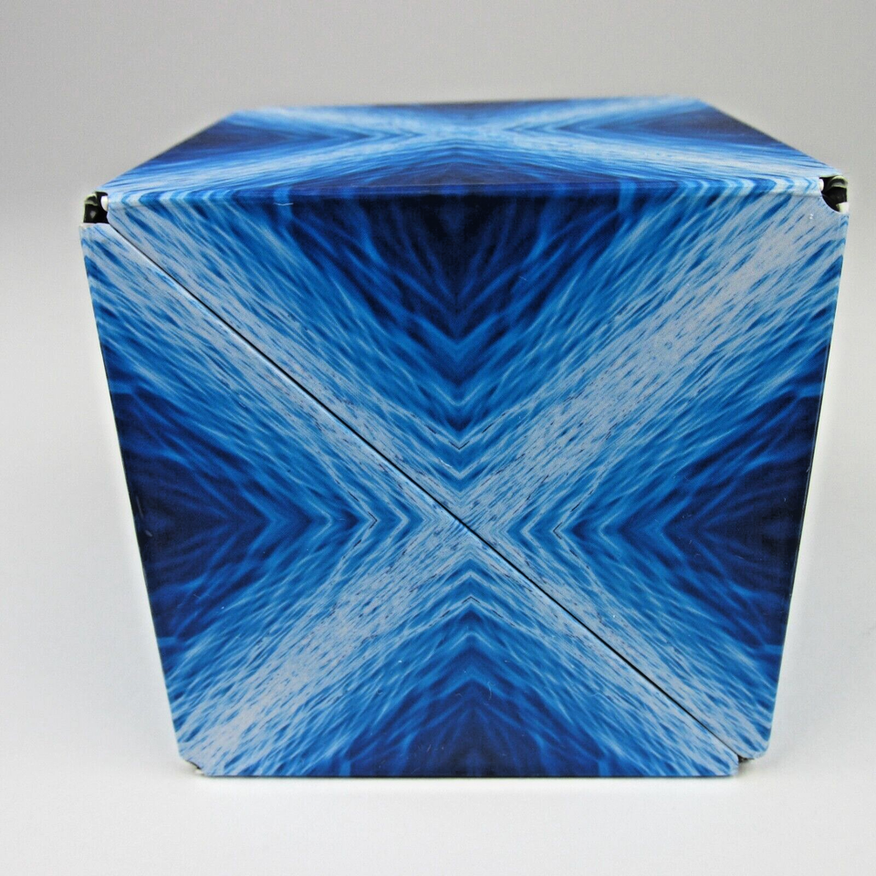 Shashibo Magnetic Shape Shifting Box 3D Transforming Puzzle Cube Blue ...