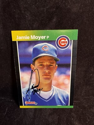 Jamie Moyer 1989 Donruss 157 Chicago Cubs Autographed Signed Baseball ...