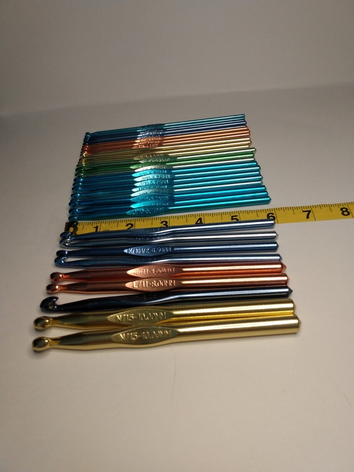 Boye Crochet Hook Collection, Varied Sizes, Authentic, 31 Pieces | eBay