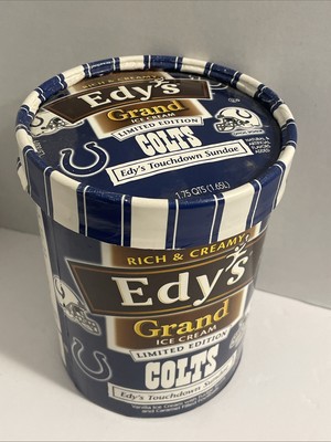 COLTS Edys Ice Cream Container Indianapolis Limited Edition RARE 2007 ...